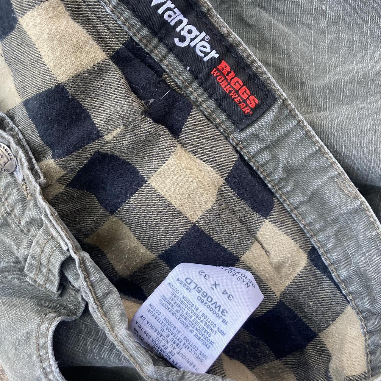 Wrangler Riggs workwear fleece lined cargo multi... - Depop