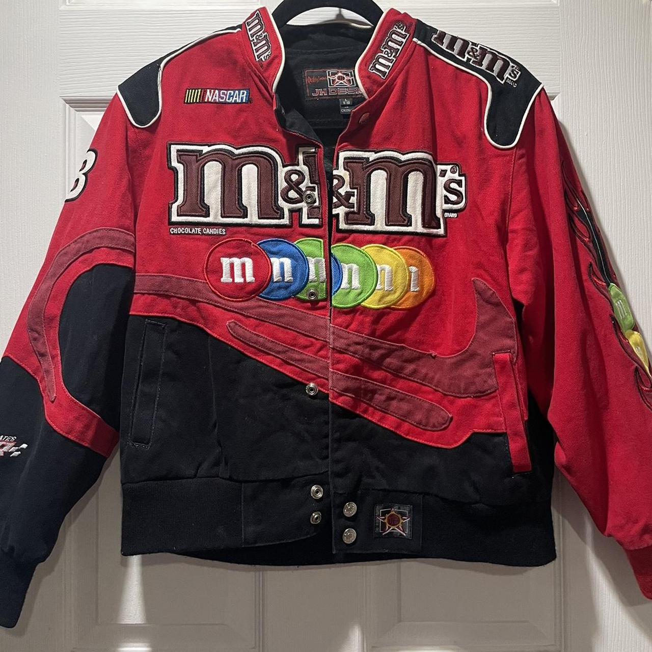 M&M Vintage Racer Jacket Size: Small - Oversized... - Depop