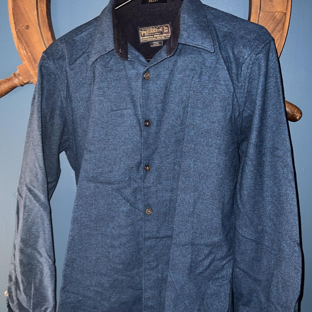 Pendleton Grant wool shirt in blue. Part of the... - Depop