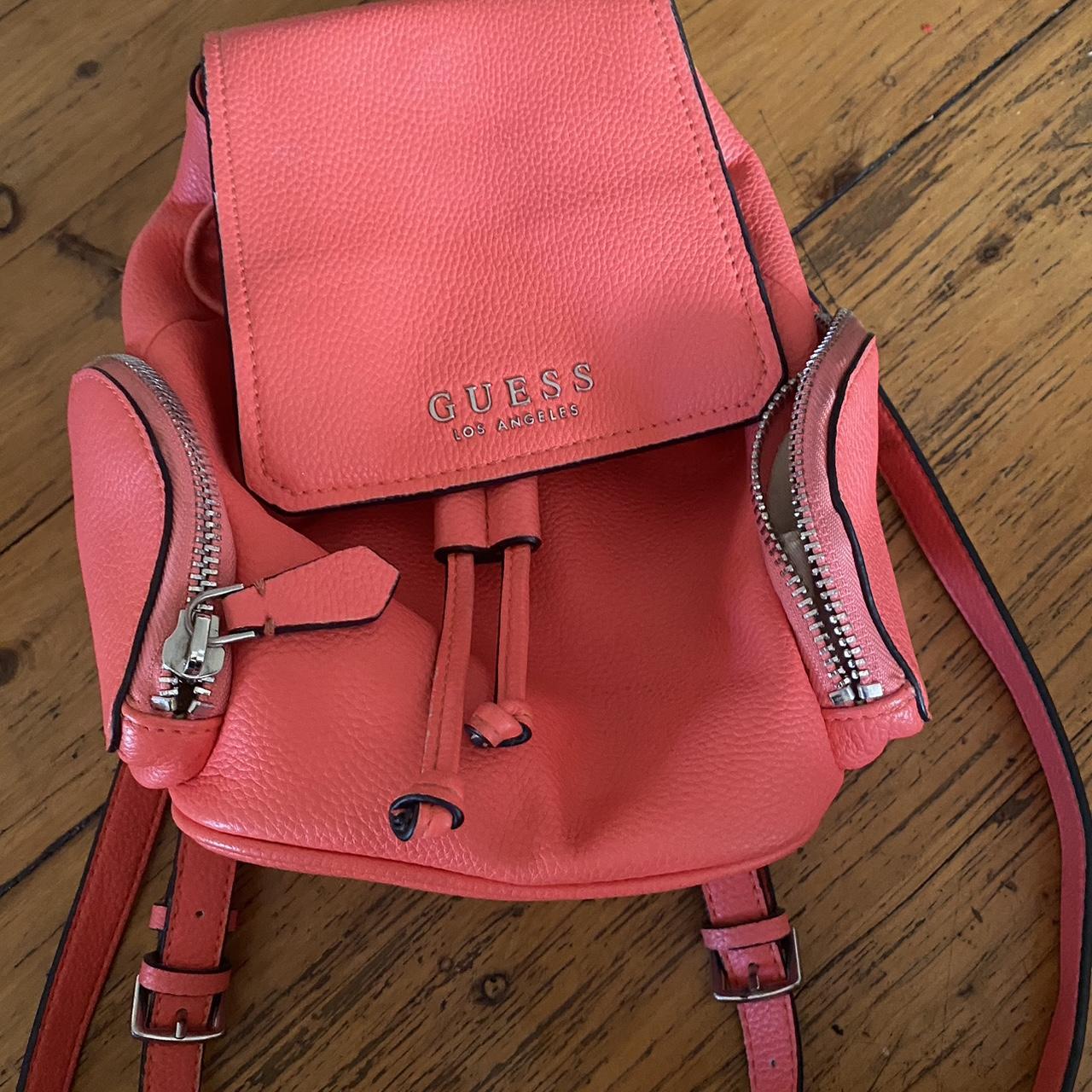 Peachy/pink guess back back - Depop