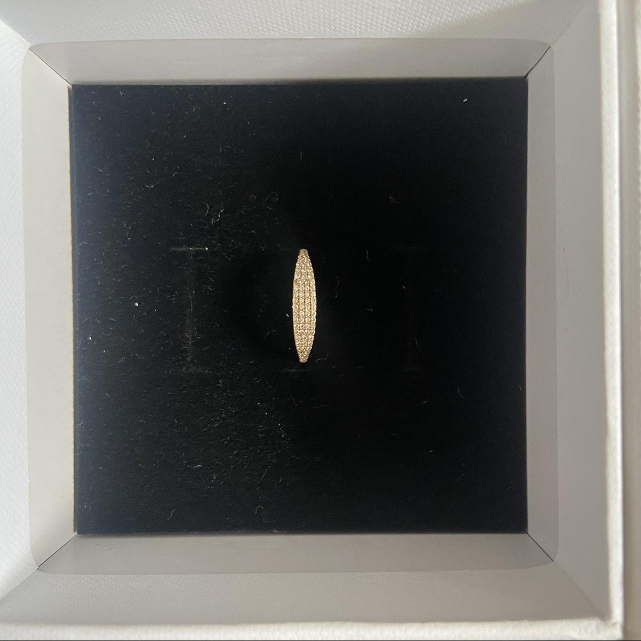 Mejuri Pavé Diamond Slim Signet Ring Size 5 J 14k Depop