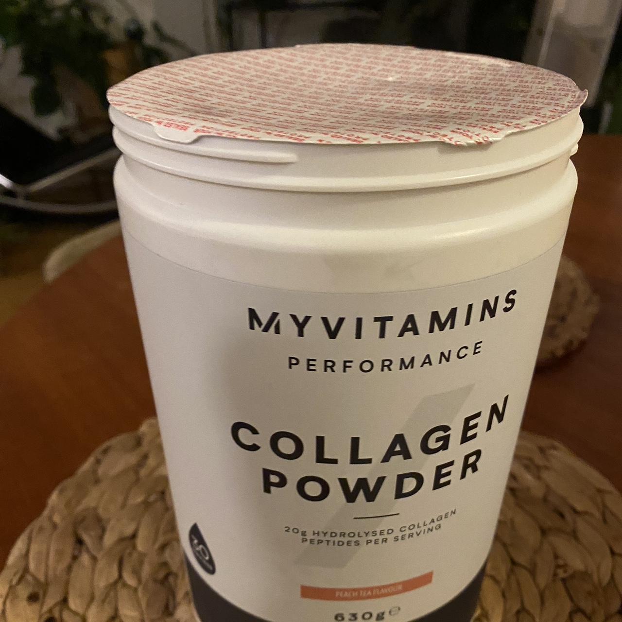 Myprotein hydrolysed collagen peptides peach tea... - Depop
