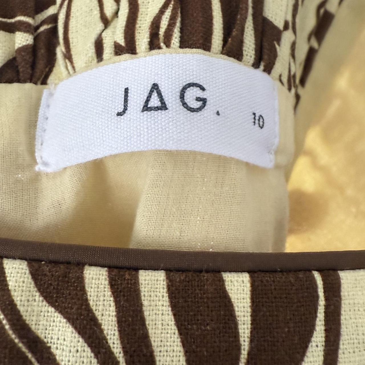 Jag Botanica Linen Mini Dress Size 10 Worn once -... | Depop