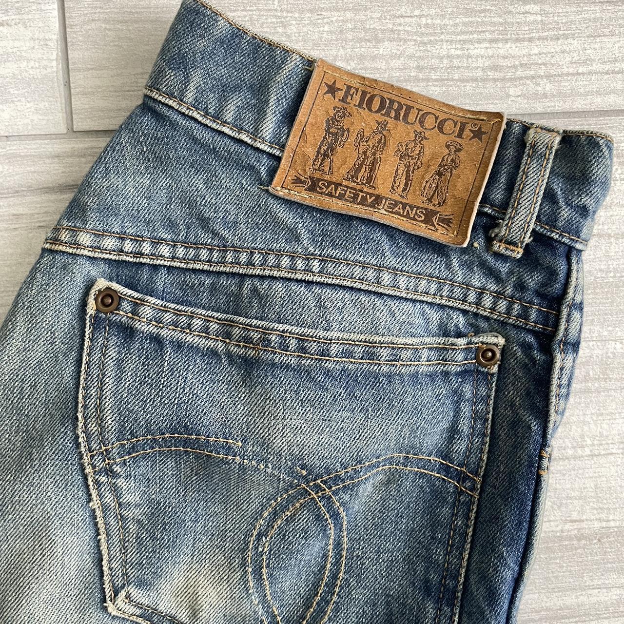 vintage 1980s fiorucci safety jeans 👼 super rare... - Depop