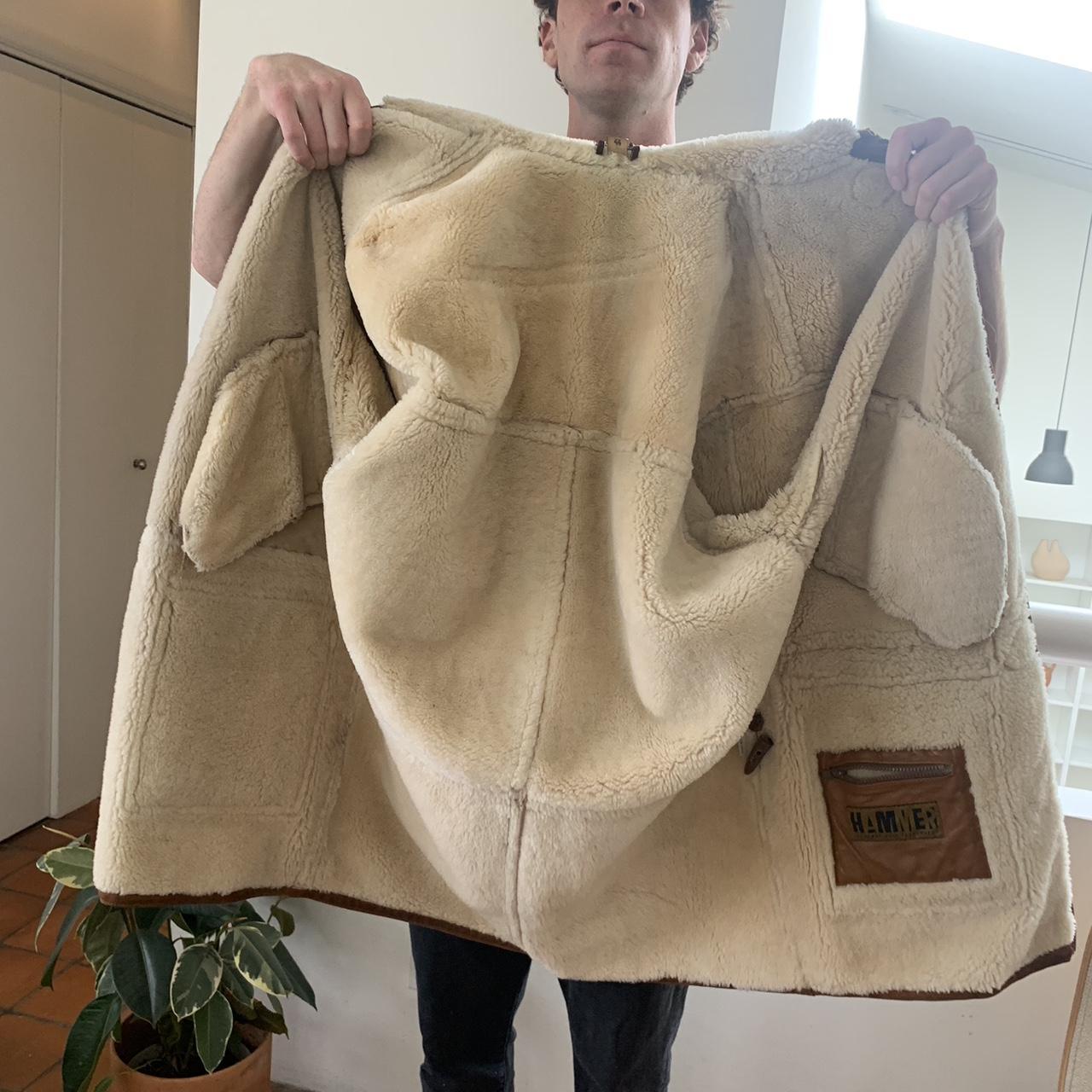 Vintage shearling coat - Depop