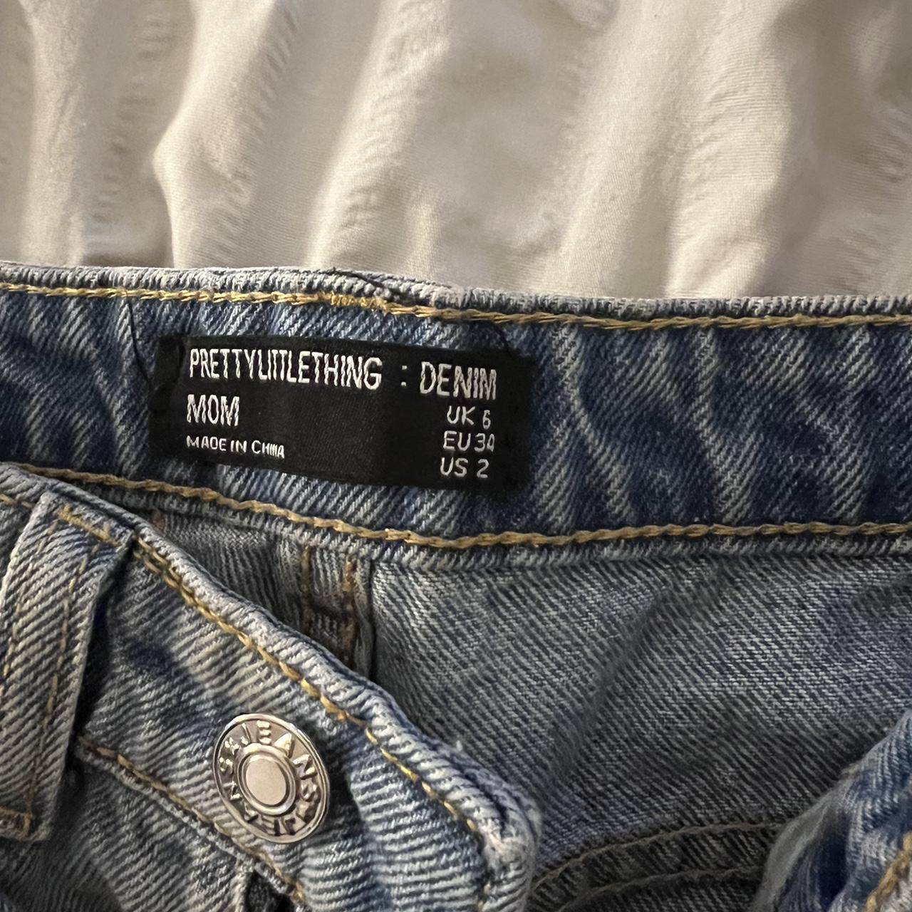 plt ripped mom jeans worn a a couple of times, rips... - Depop