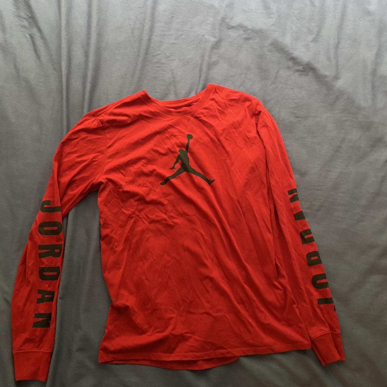 Jordan Men's Red Sweatshirt | Depop
