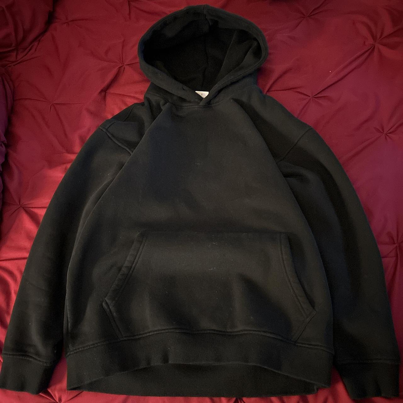 plain black hoodie Does have some stains but... - Depop