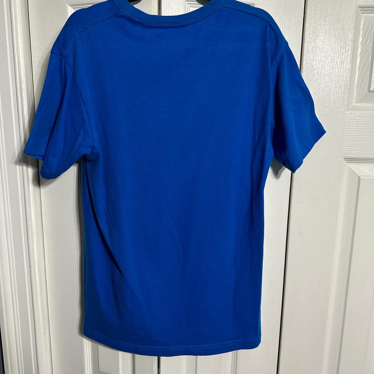 Kith Men's Blue and Yellow T-shirt | Depop