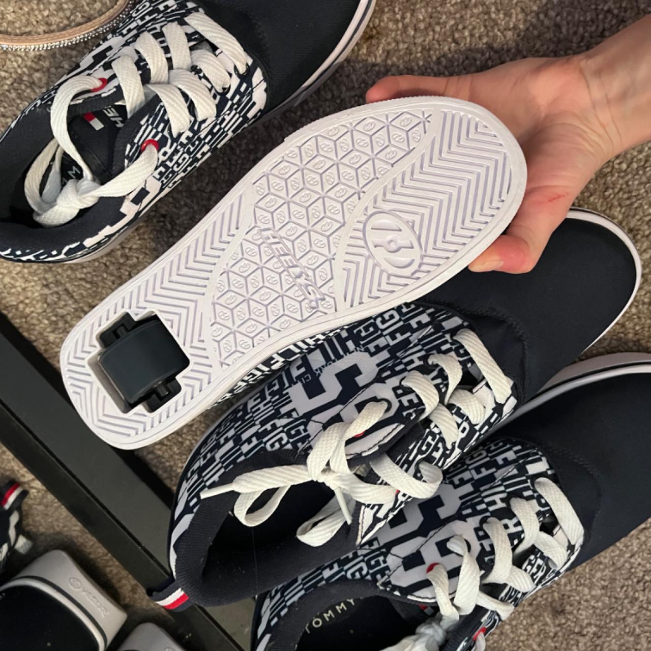 2 pairs of heelys size UK 10 & UK 4 Never been used... - Depop