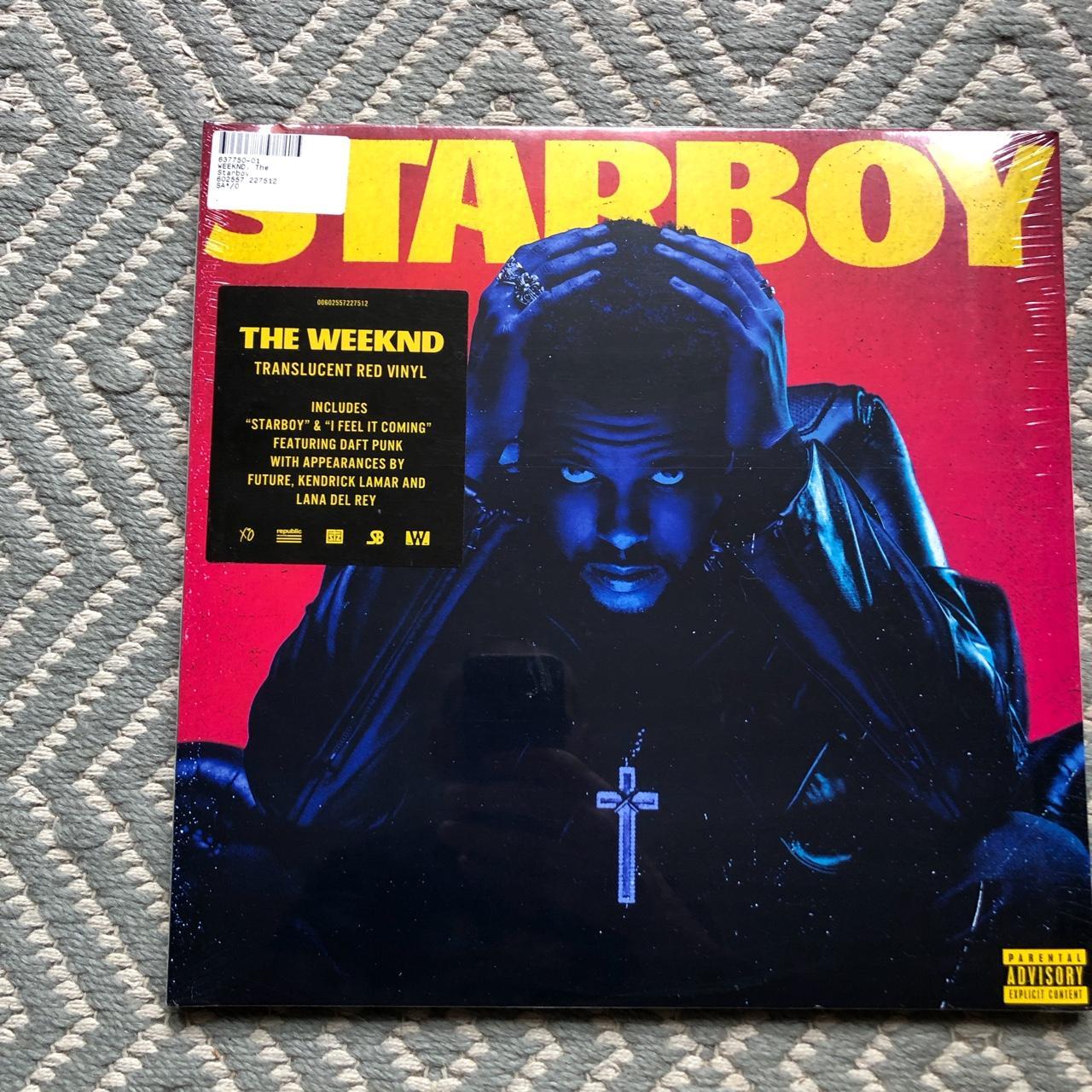 The weeknd- starboy Ltd translucent red vinyl, sealed - Depop