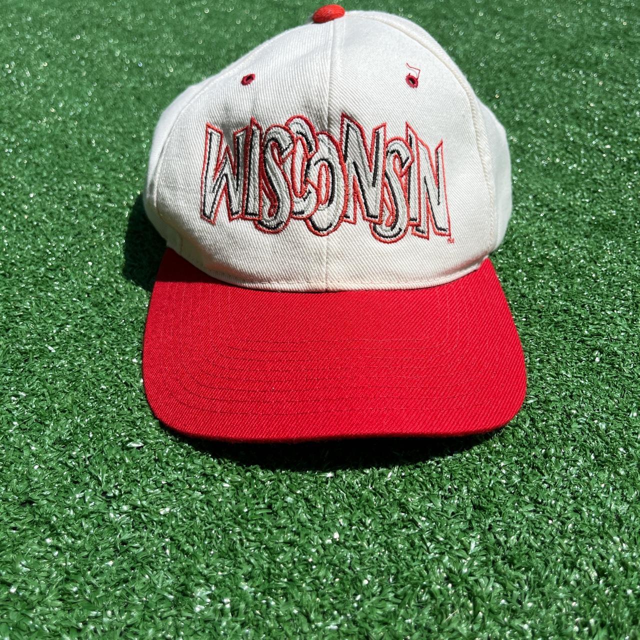 Vintage University of Wisconsin Madison Hat One... - Depop