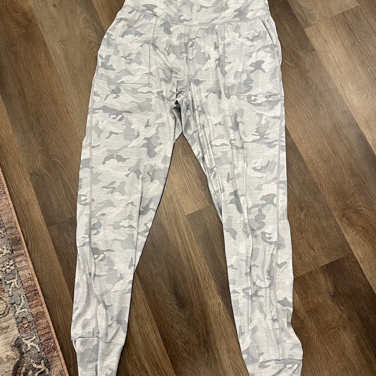 - Grey Camo Sweatpants - Worn a Few Times - SO Soft - Depop