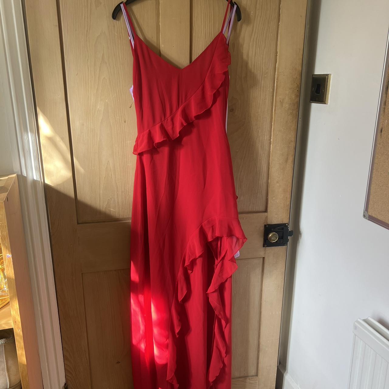 White fox boutique red grill dress maxi - Depop