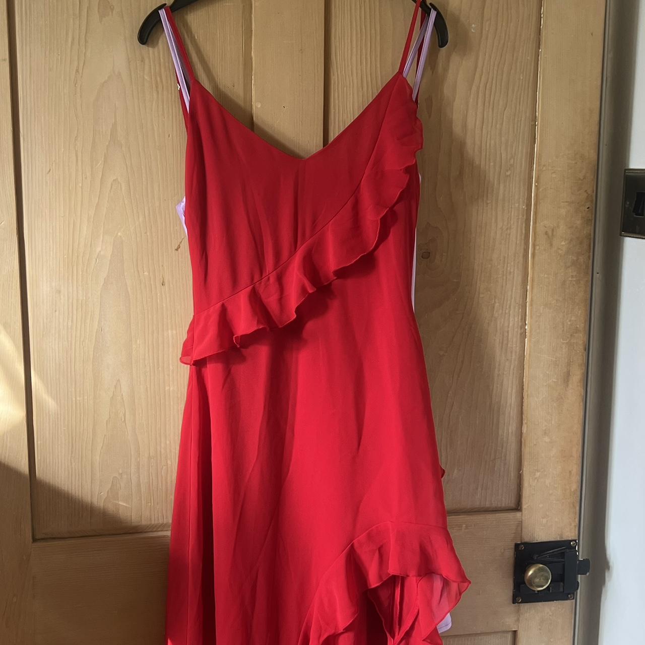 White fox boutique red grill dress maxi - Depop