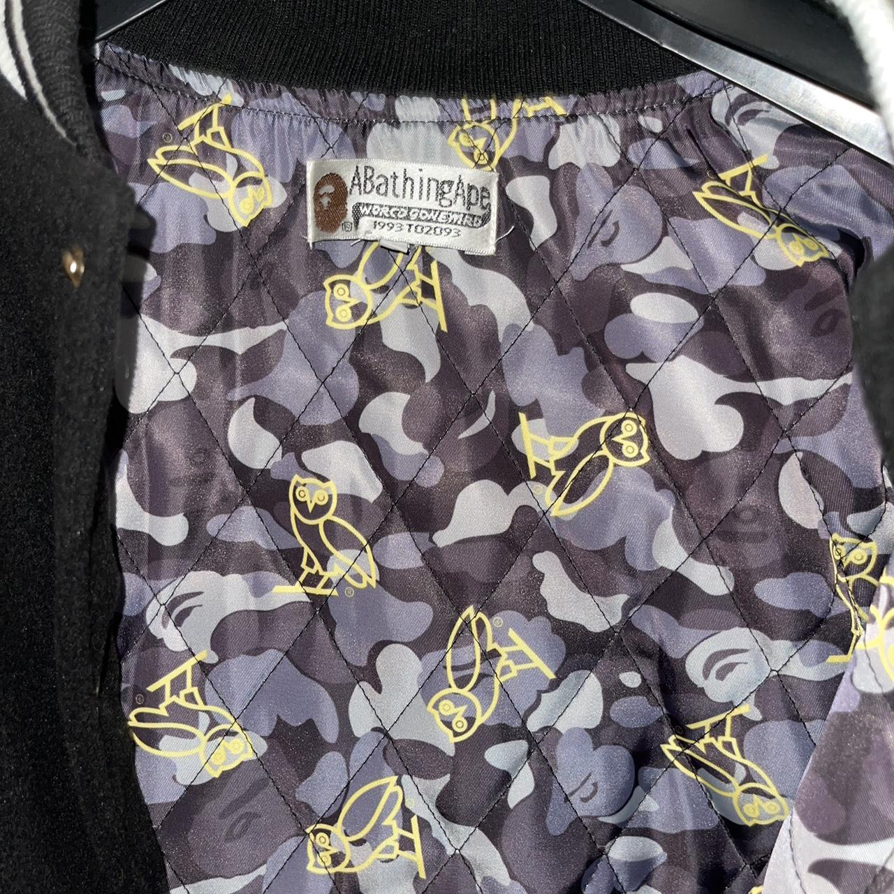 OVO X BAPE COLLAB JACKET worn 2-3 times Size... - Depop