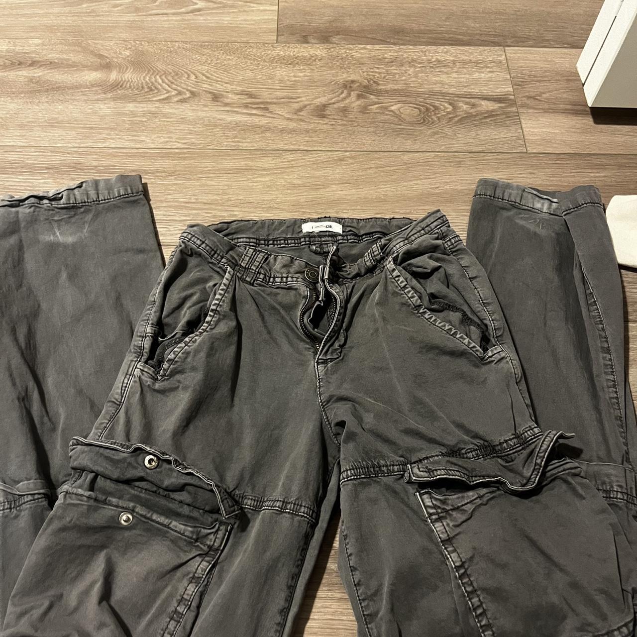 Garage grey cargo pants Size:00 *light... - Depop