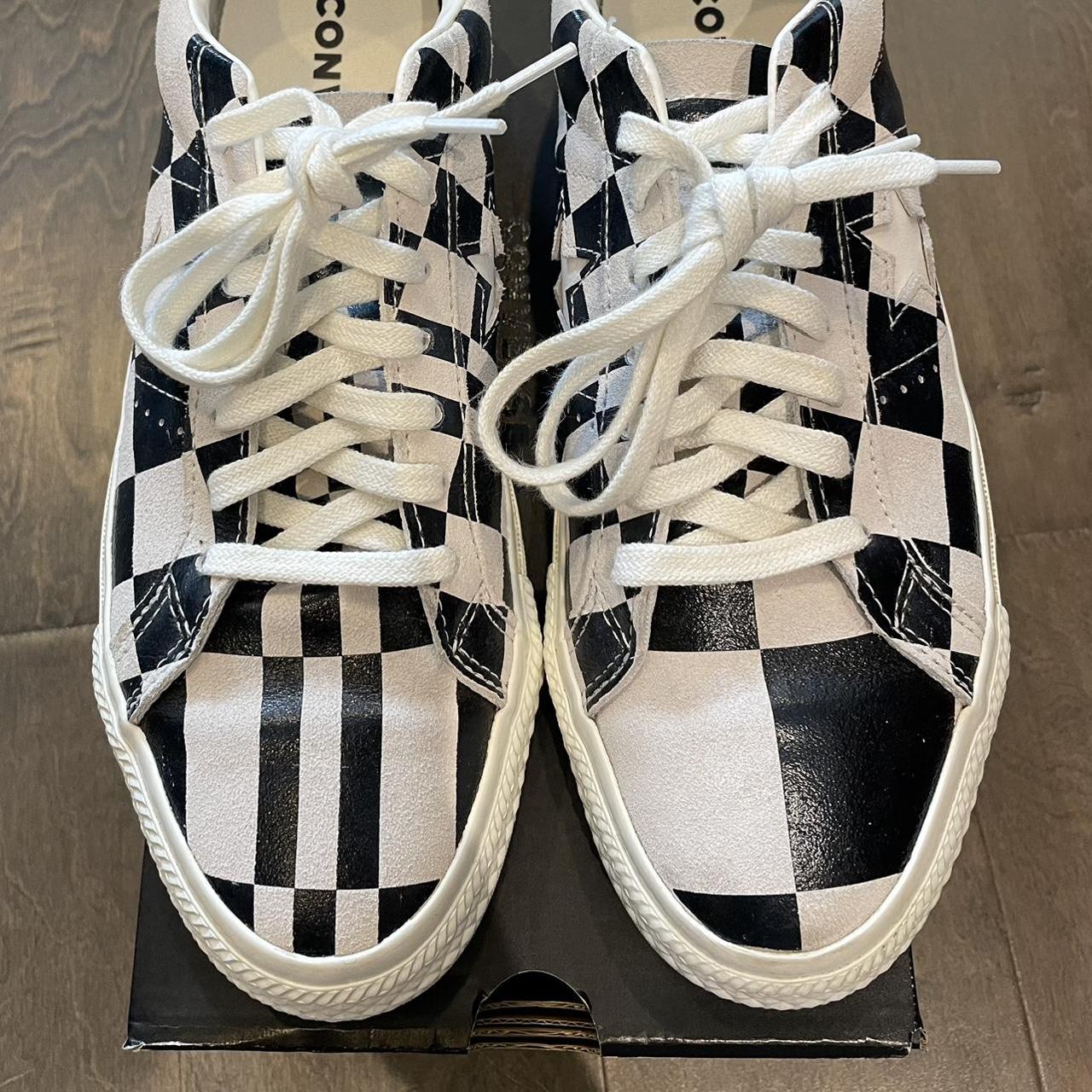 CONVERSE ONE STAR OX Color - White/Black Size -... - Depop