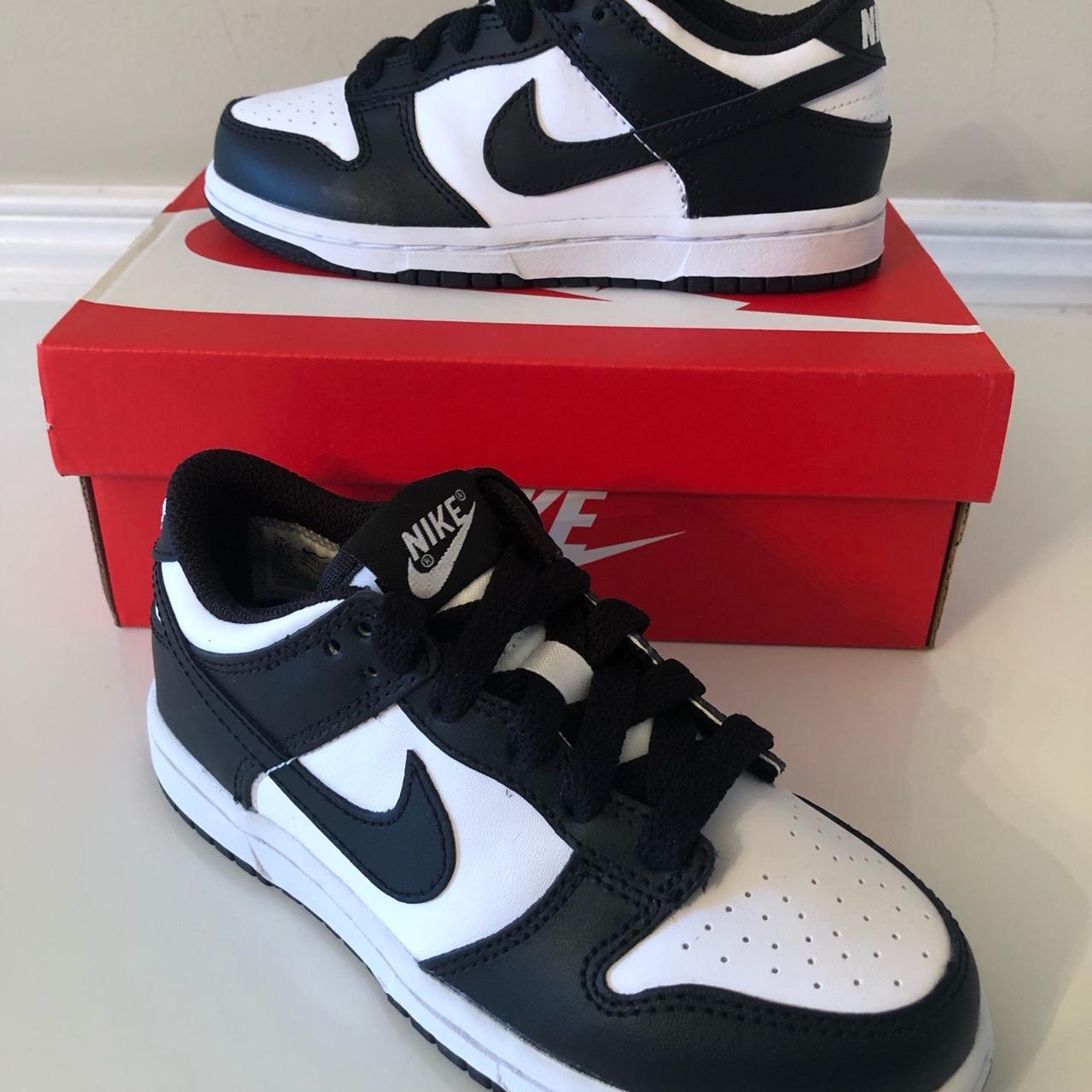 DS Nike Dunk Low Panda toddler size 11c - Depop