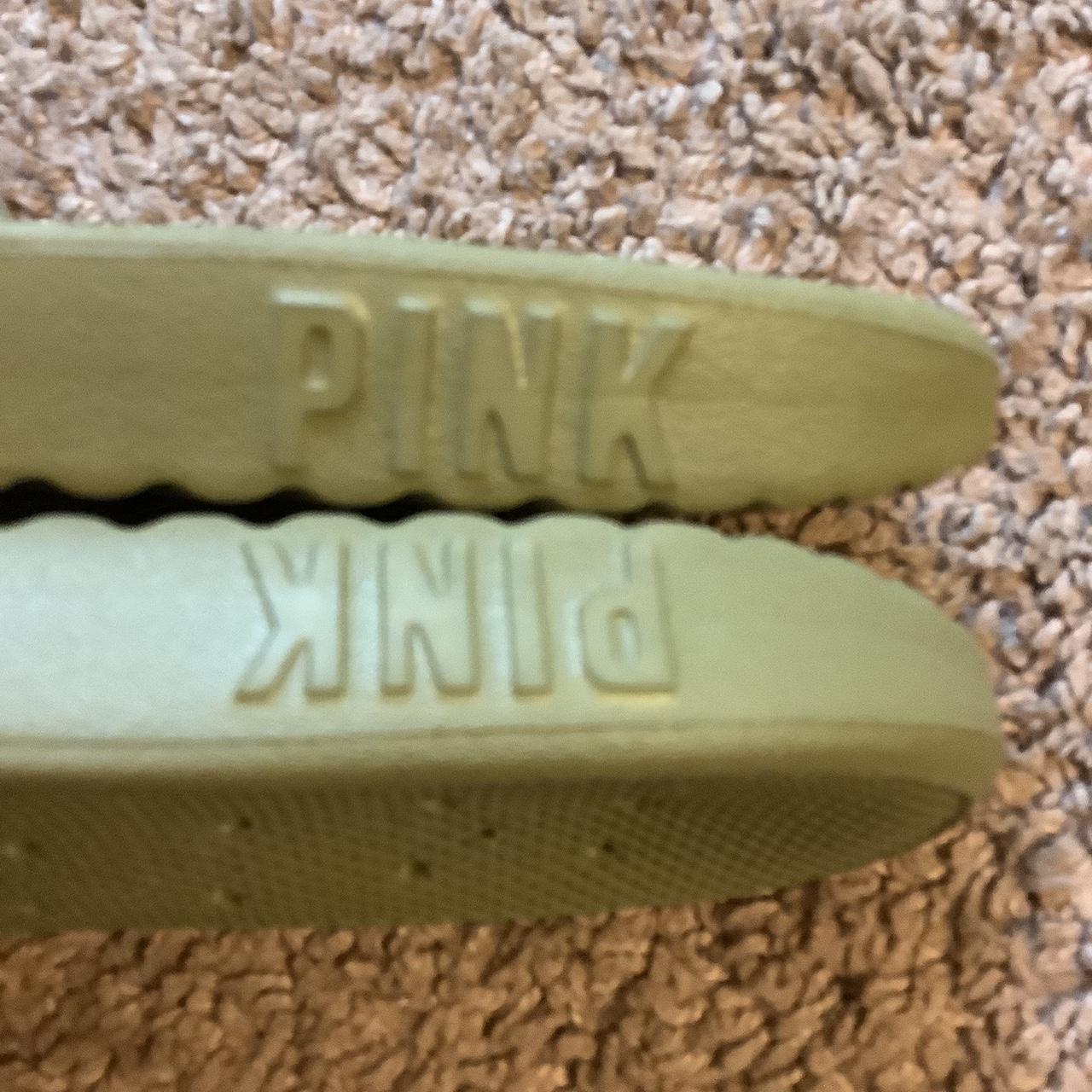 New Pink slides women size 8/8.5 - Depop