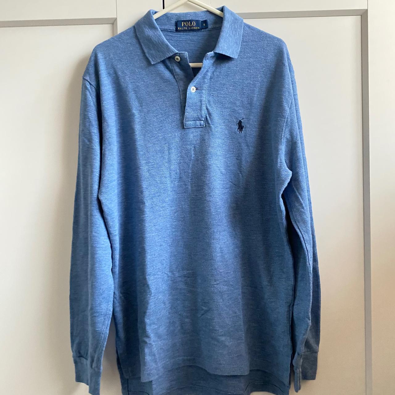 Small Blue Navy Polo - Depop