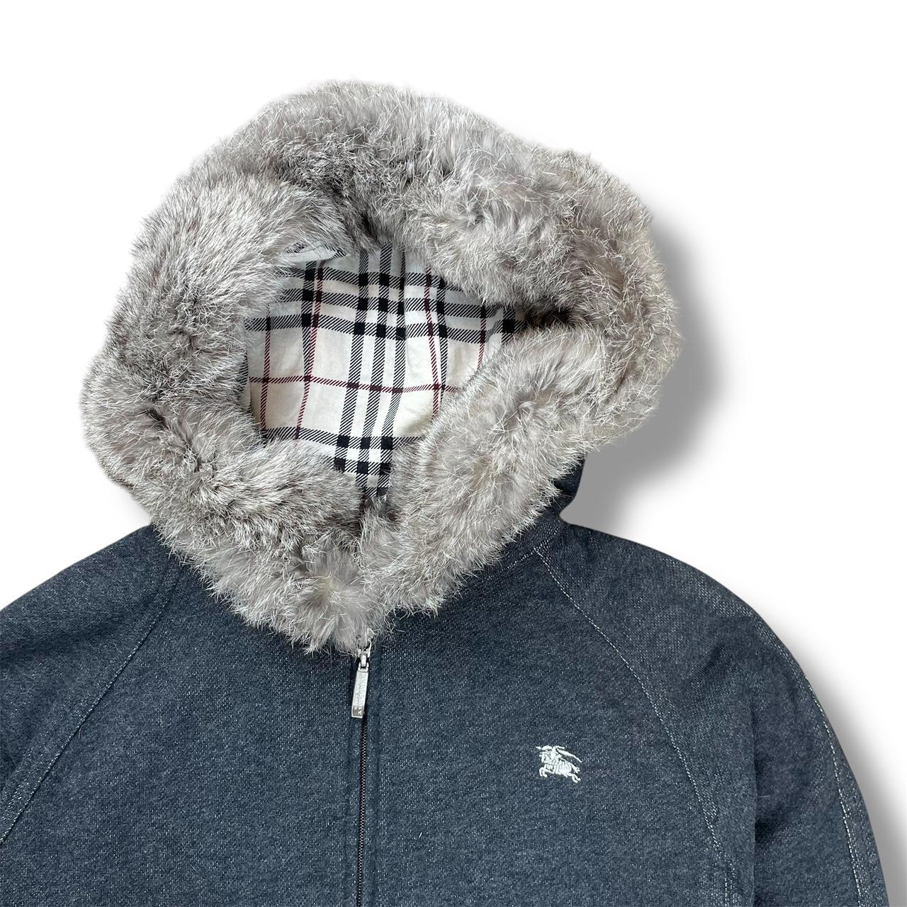Burberry Fur Hood Zip Up Hoodie Japan Exclusive -... | Depop