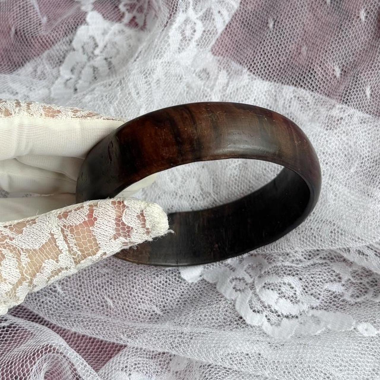 Brown wooden bangle bracelet Please note~ This is... | Depop