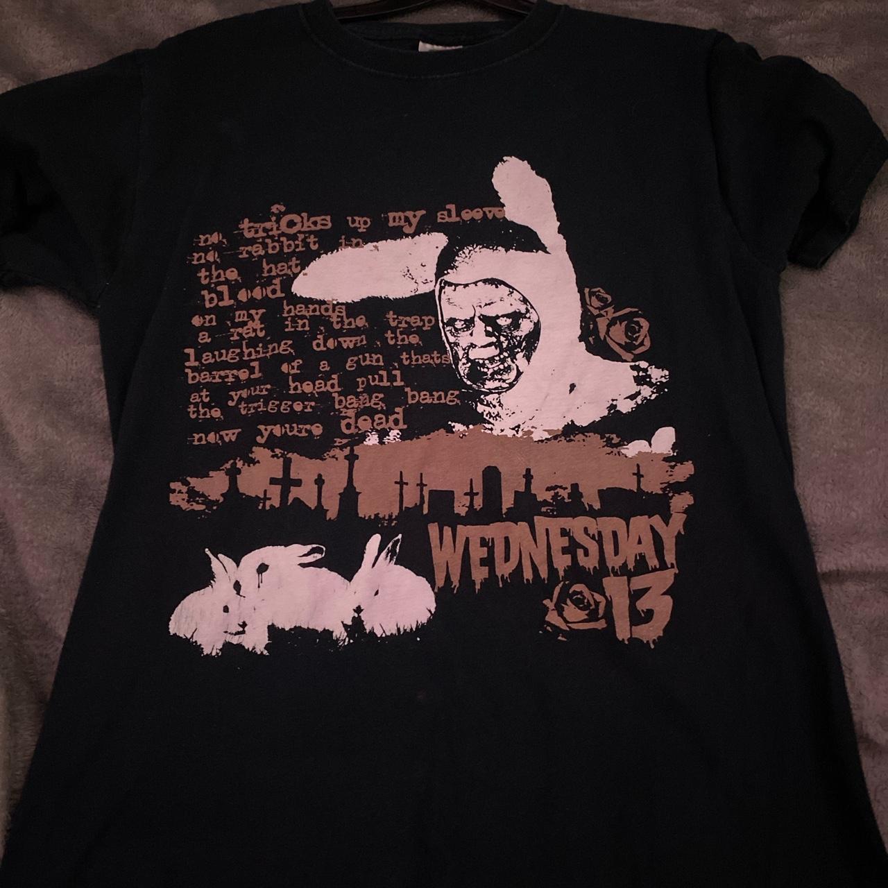 sick wednesday 13 shirt (slight cracking on... - Depop