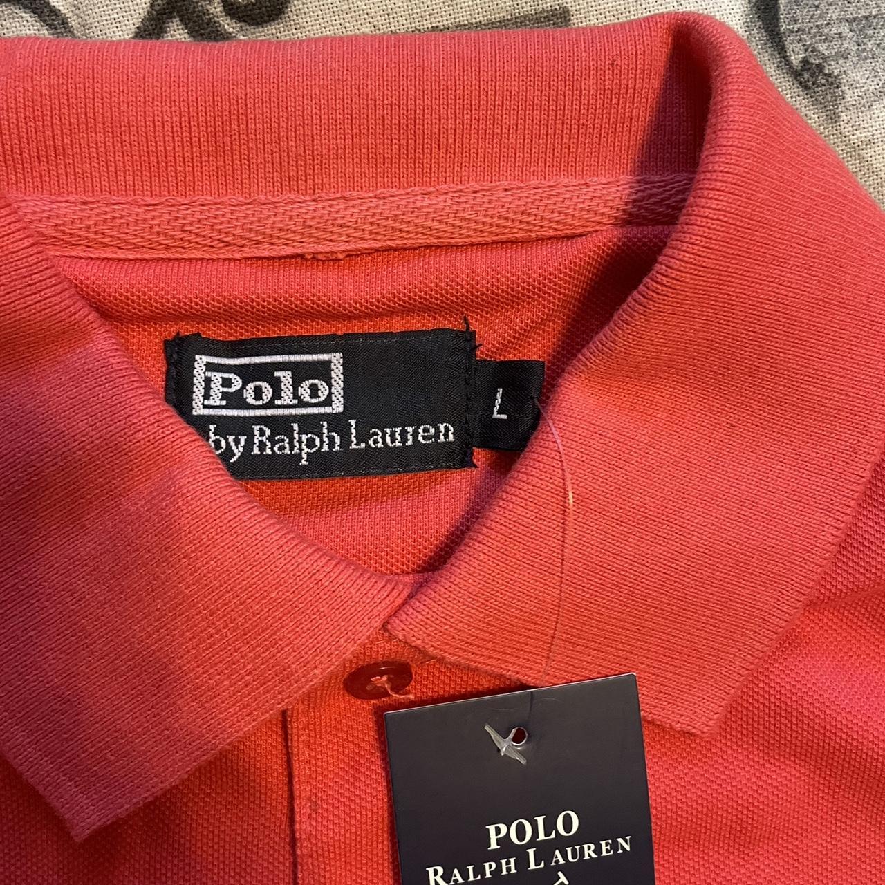 Hot pink Polo shirt Brand new with tags Size large - Depop