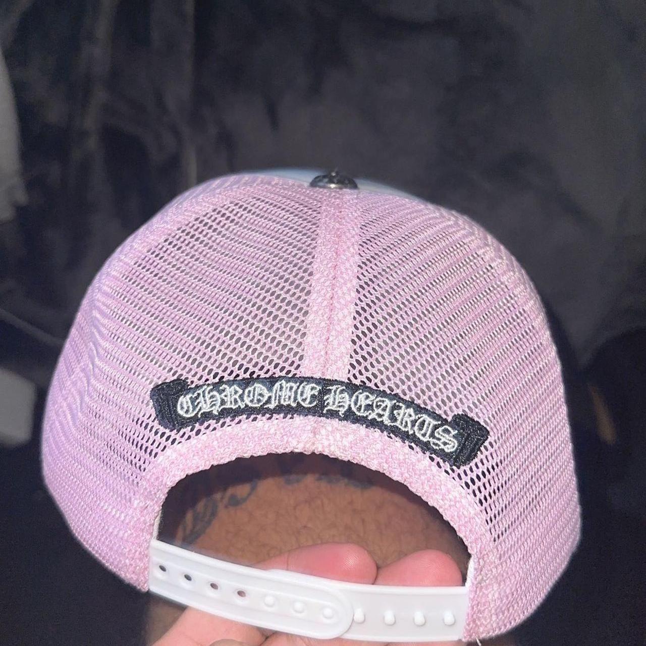 Chrome Hearts hat (matty boy collection) pink/black - Depop
