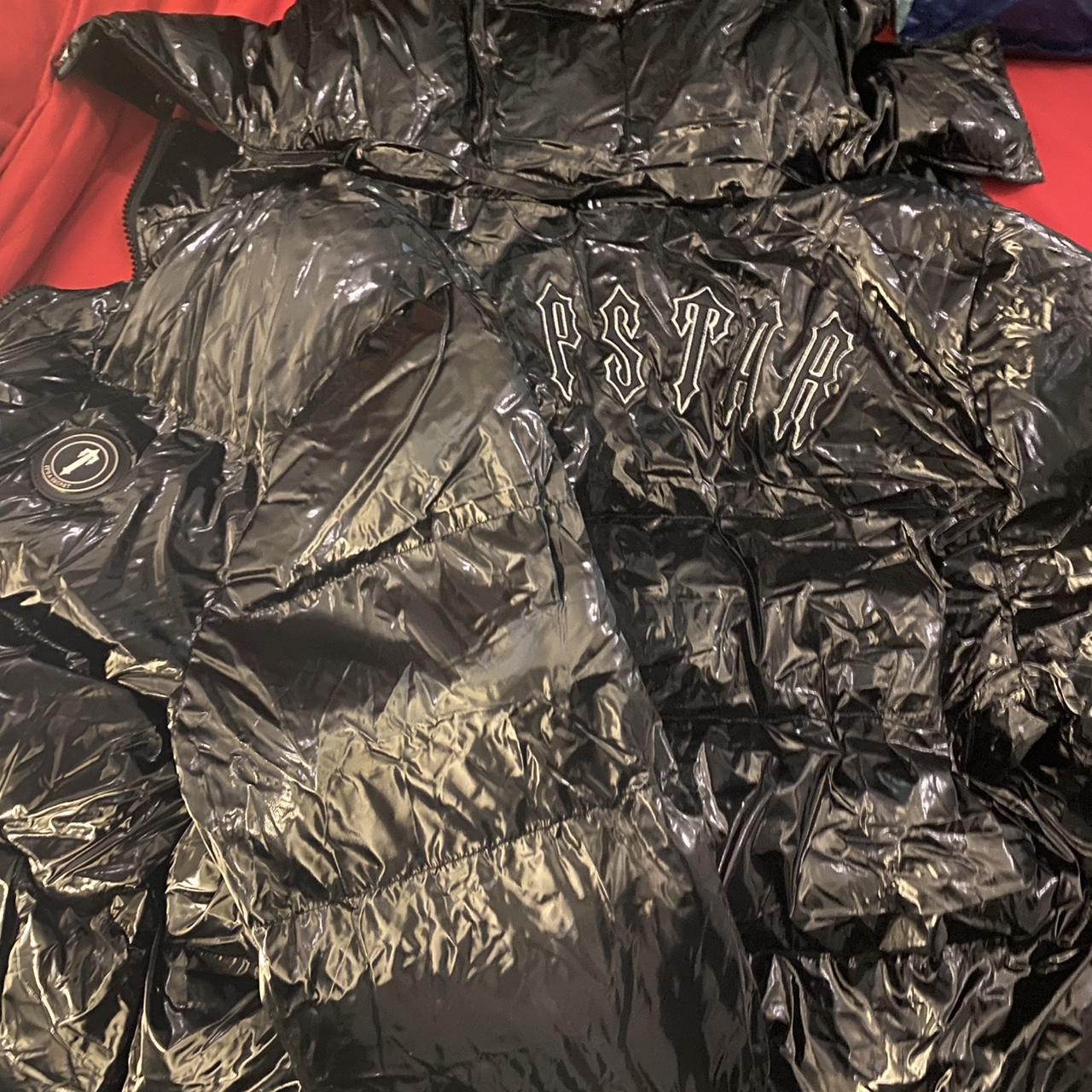 Shiny Black Trapstar Irongate Puffer... - Depop