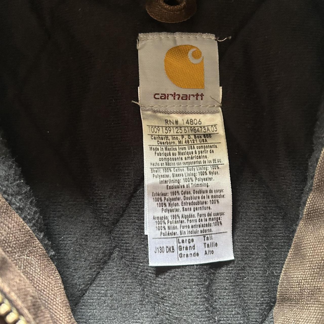 Mocha brown faded carhartt Detroit jacket Detroit... - Depop