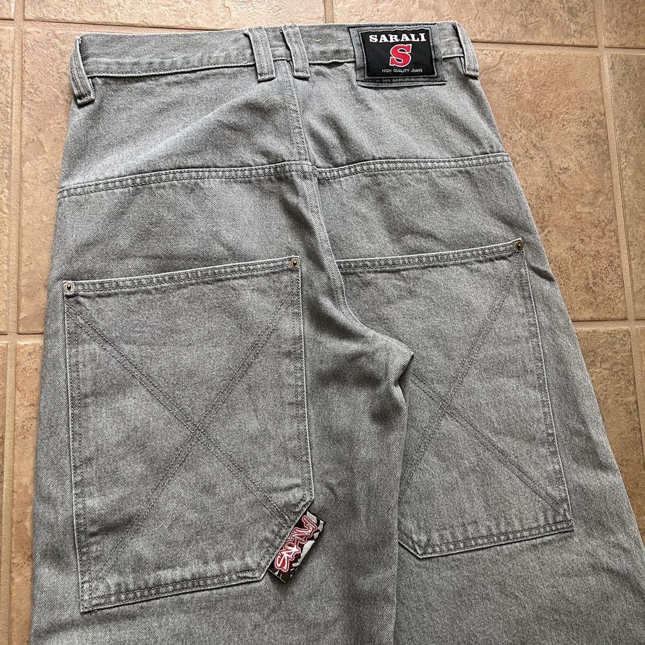 Massive baggy faded gray rave y2k jnco jeans Jnco... - Depop