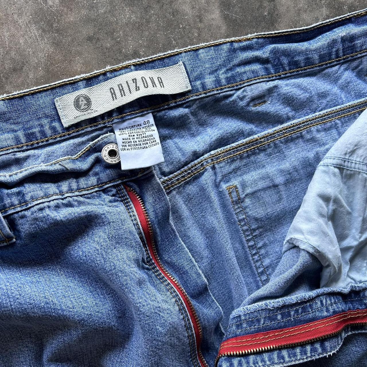 Super baggy rave y2k cargo jeans Jnco style... - Depop