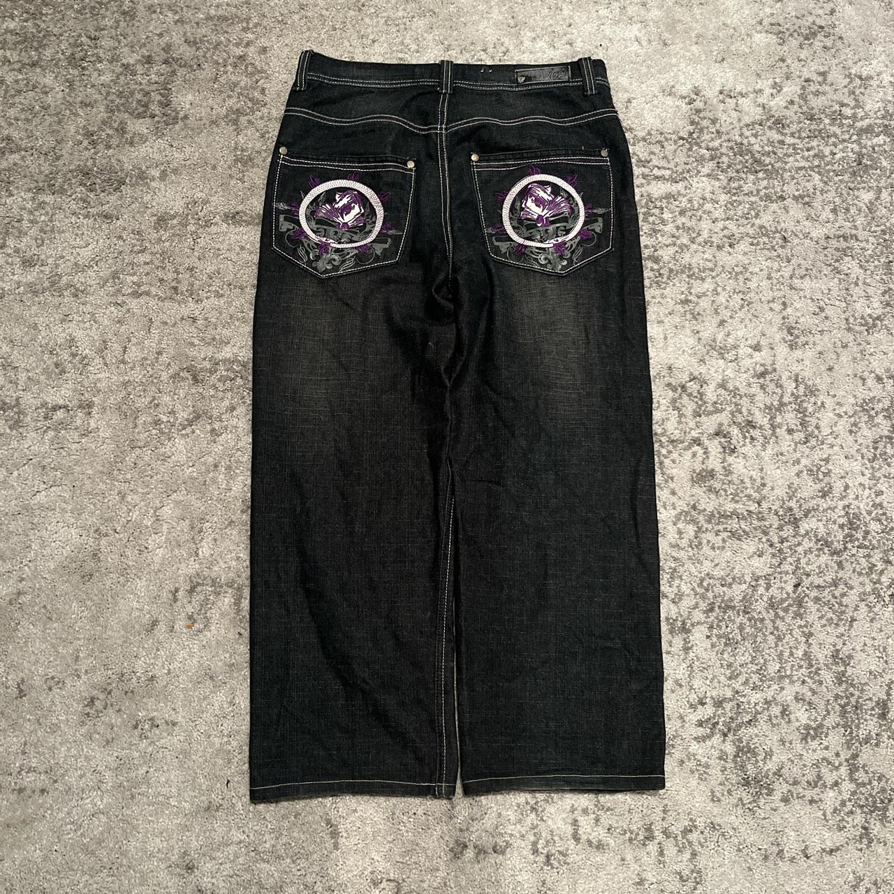 Super Rare Baggy Y2K Jinzu Jeans Super sick wash... - Depop