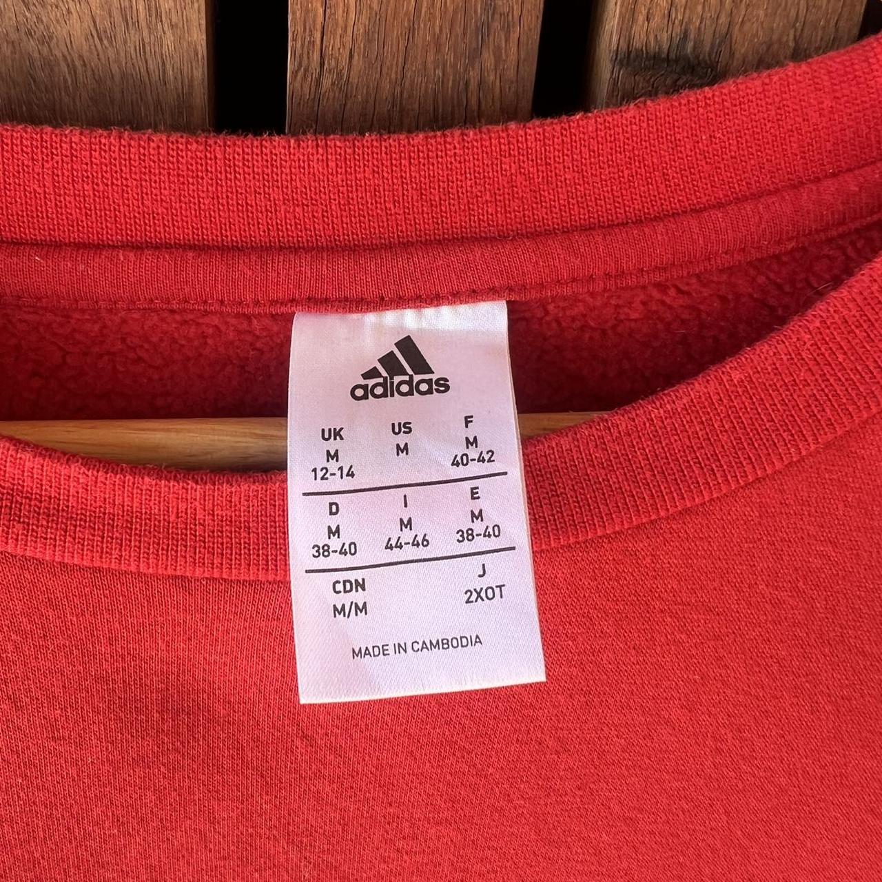 Adidas Rework Red & Black Crewneck Sweatshirt, Men’s... | Depop