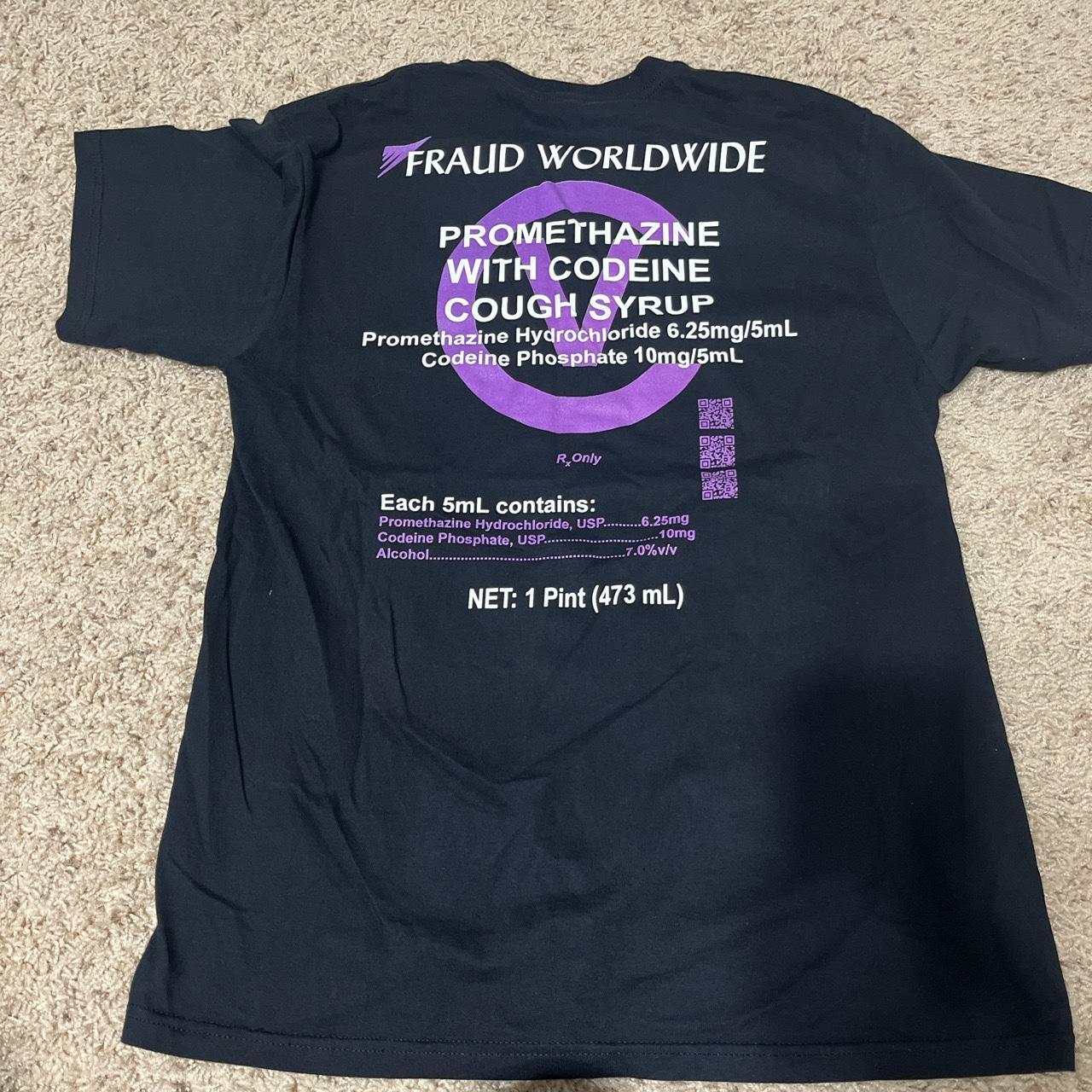 fraud worldwide shirt wore barely and in a good... - Depop