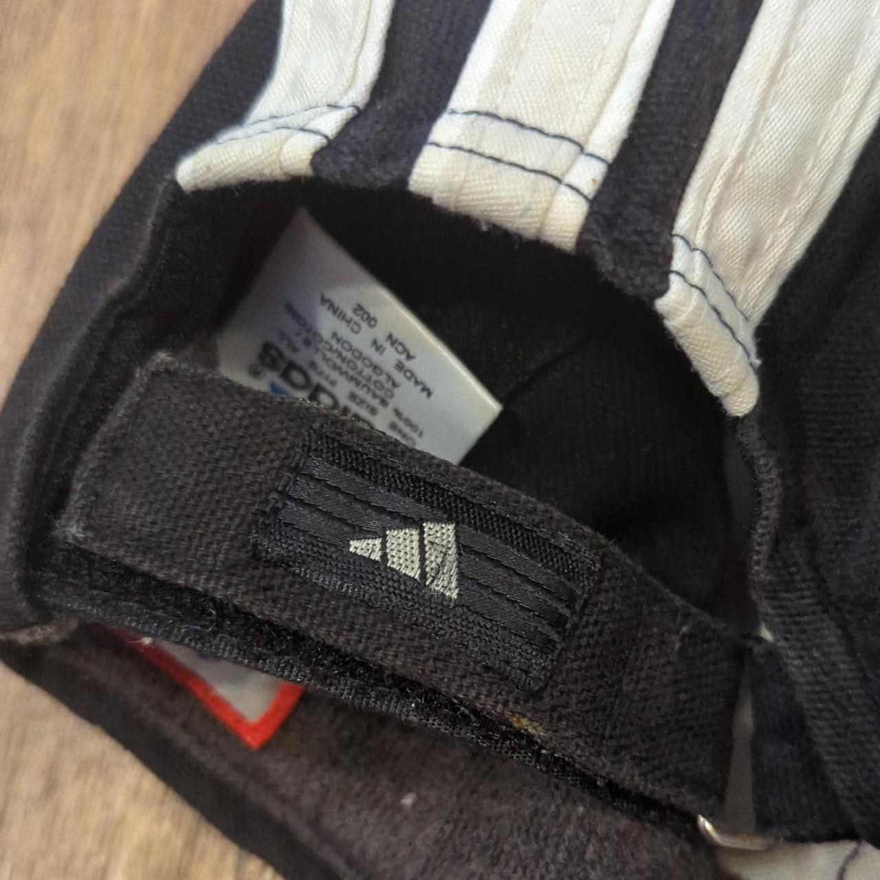 Adidas vintage strap back hat 3 stripe... - Depop