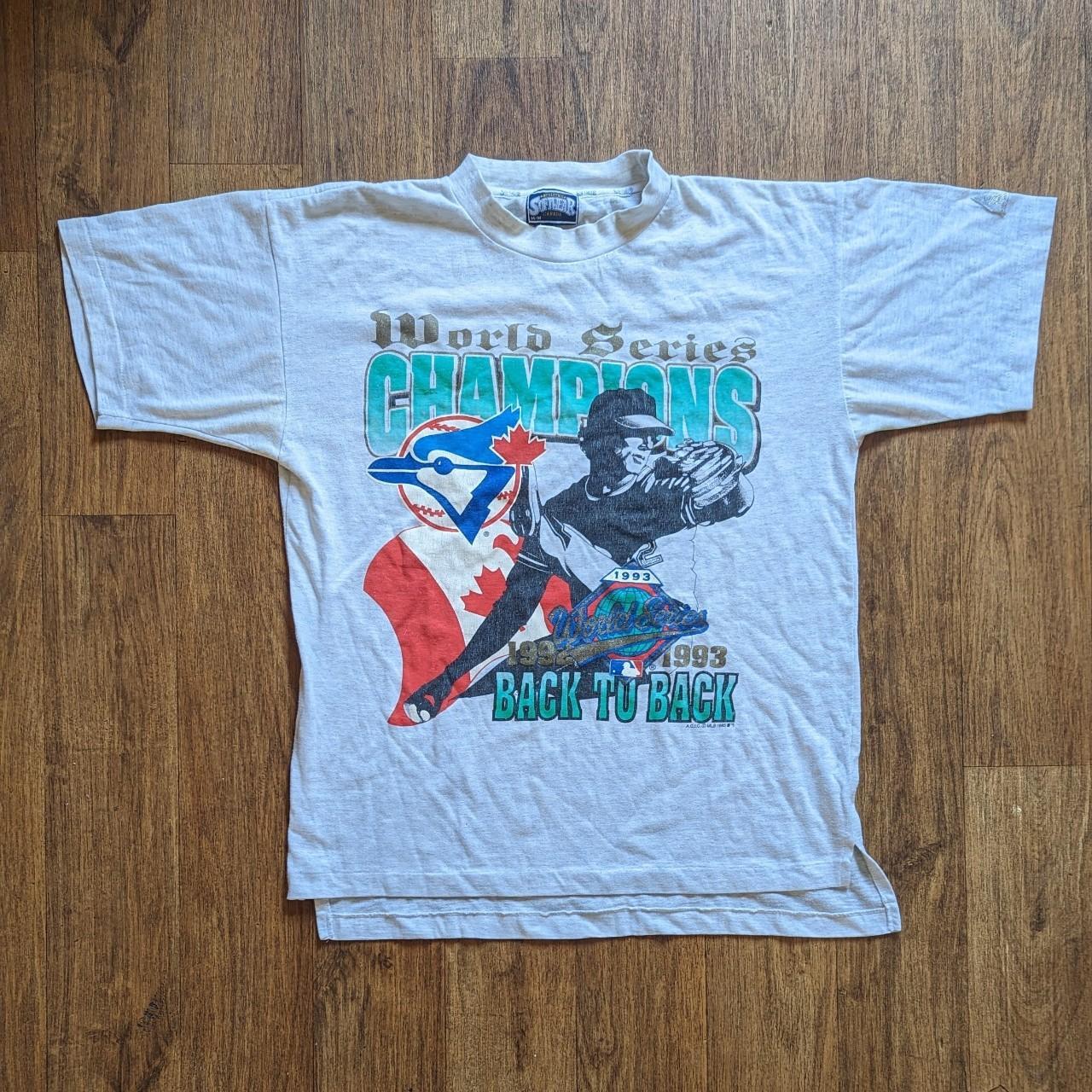 1993 Toronto blue jays t shirt World series 93... - Depop
