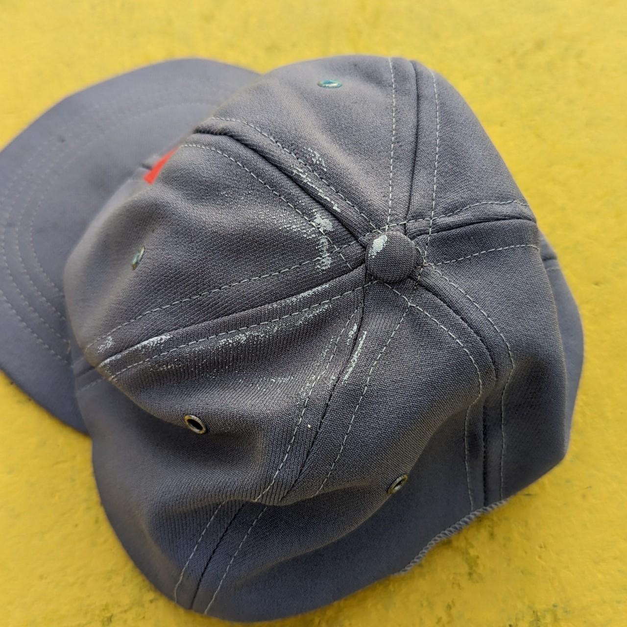 Vintage 80's made in USA snapback Grey snapback... - Depop