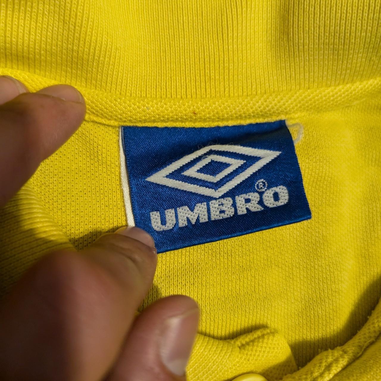 Vintage Umbro polo shirt 90's Umbro Green embroidery... | Depop