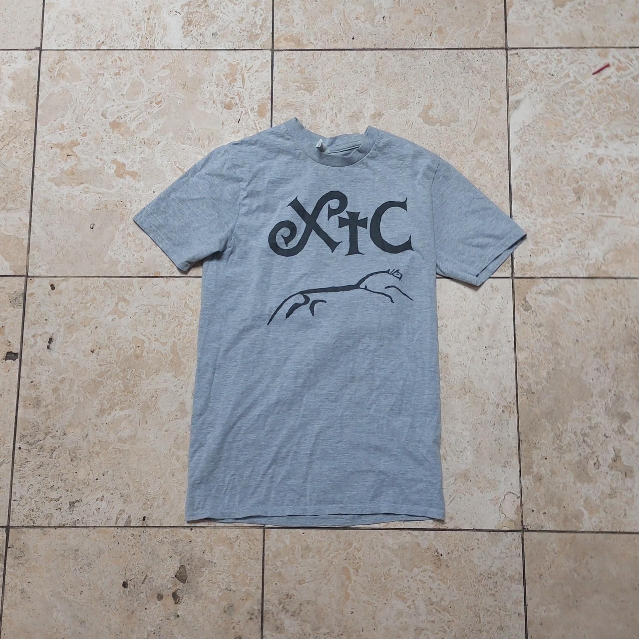 XTC English Settlement band t-shirt Marl grey... - Depop
