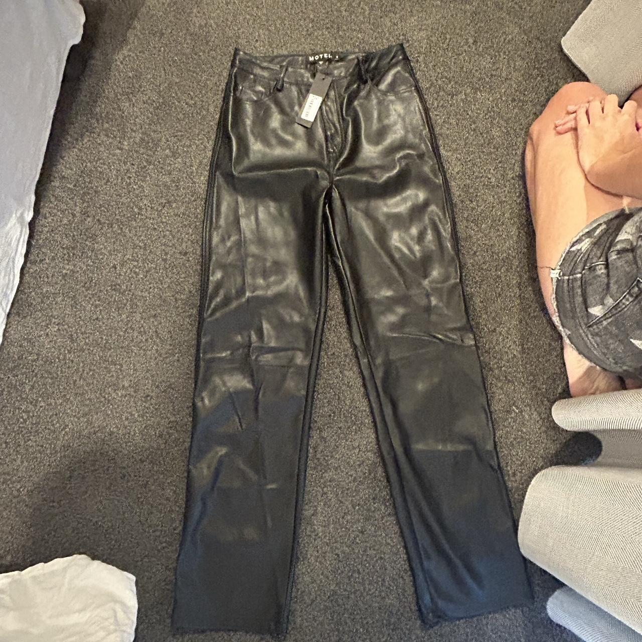 Motel rocks leather pants Brand new with tags never... - Depop