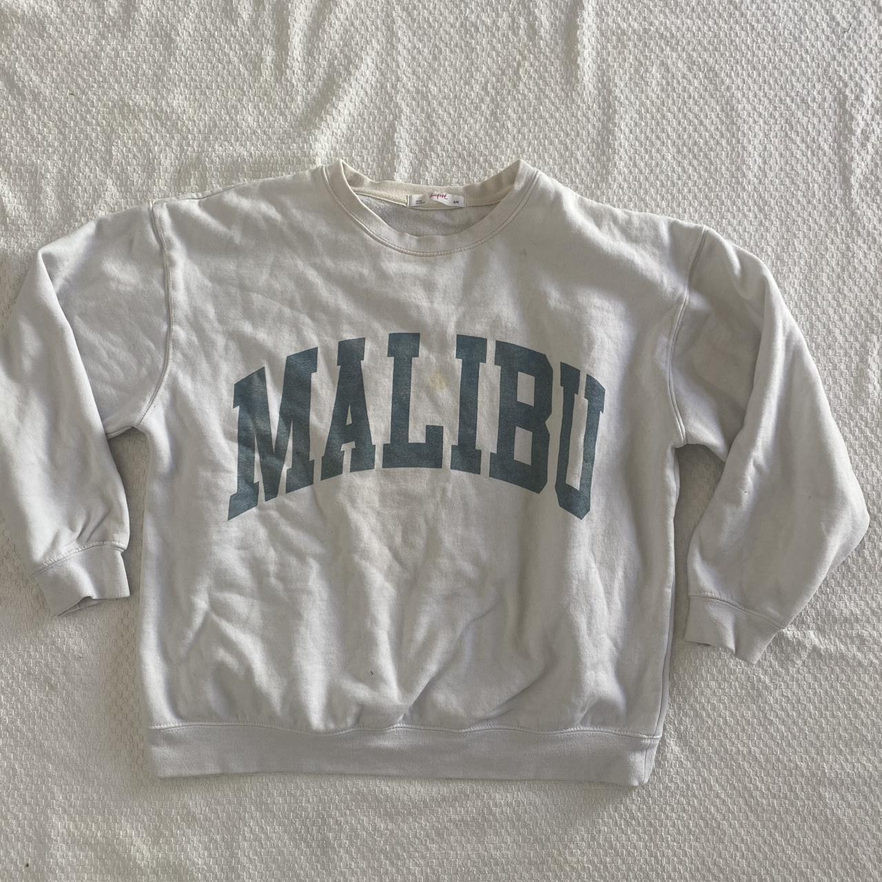 Supre Malibu jumper! Size s/m 🫶 Slight yellow stain... - Depop