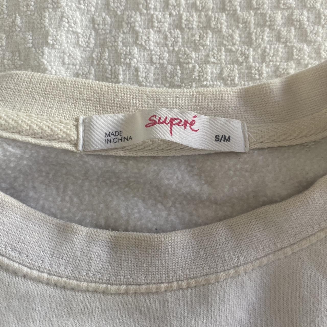 Supre Malibu jumper! Size s/m 🫶 Slight yellow stain... - Depop