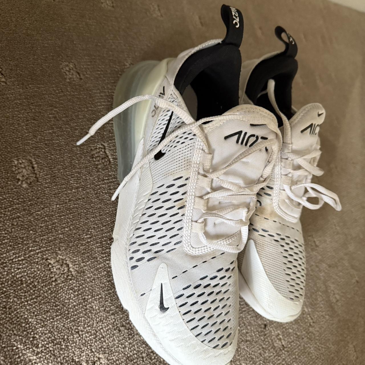 White Nike 270s Good condition, few stains that... | Depop