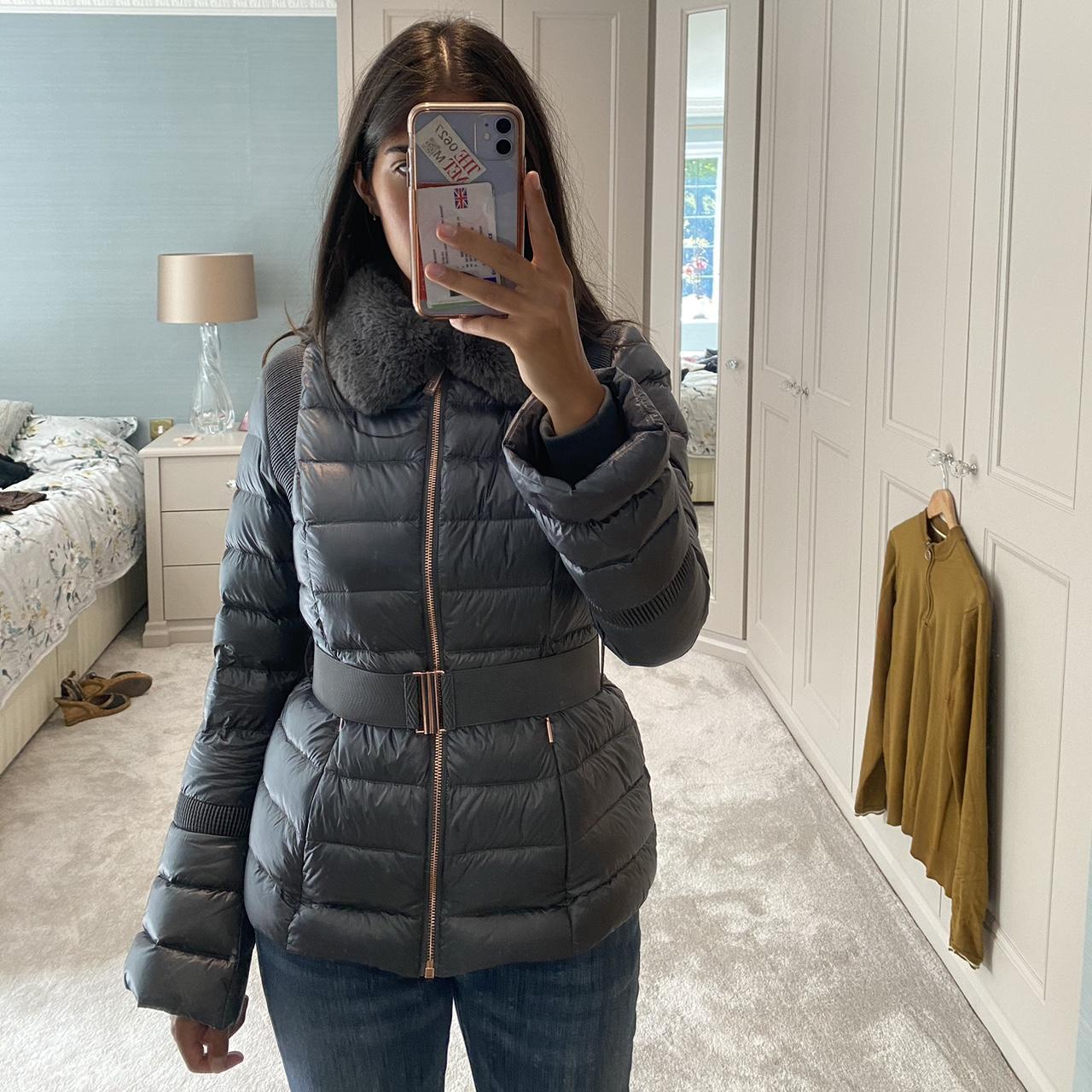 Cute Ted Baker Jacket Puffer with Fur Collar - super... - Depop