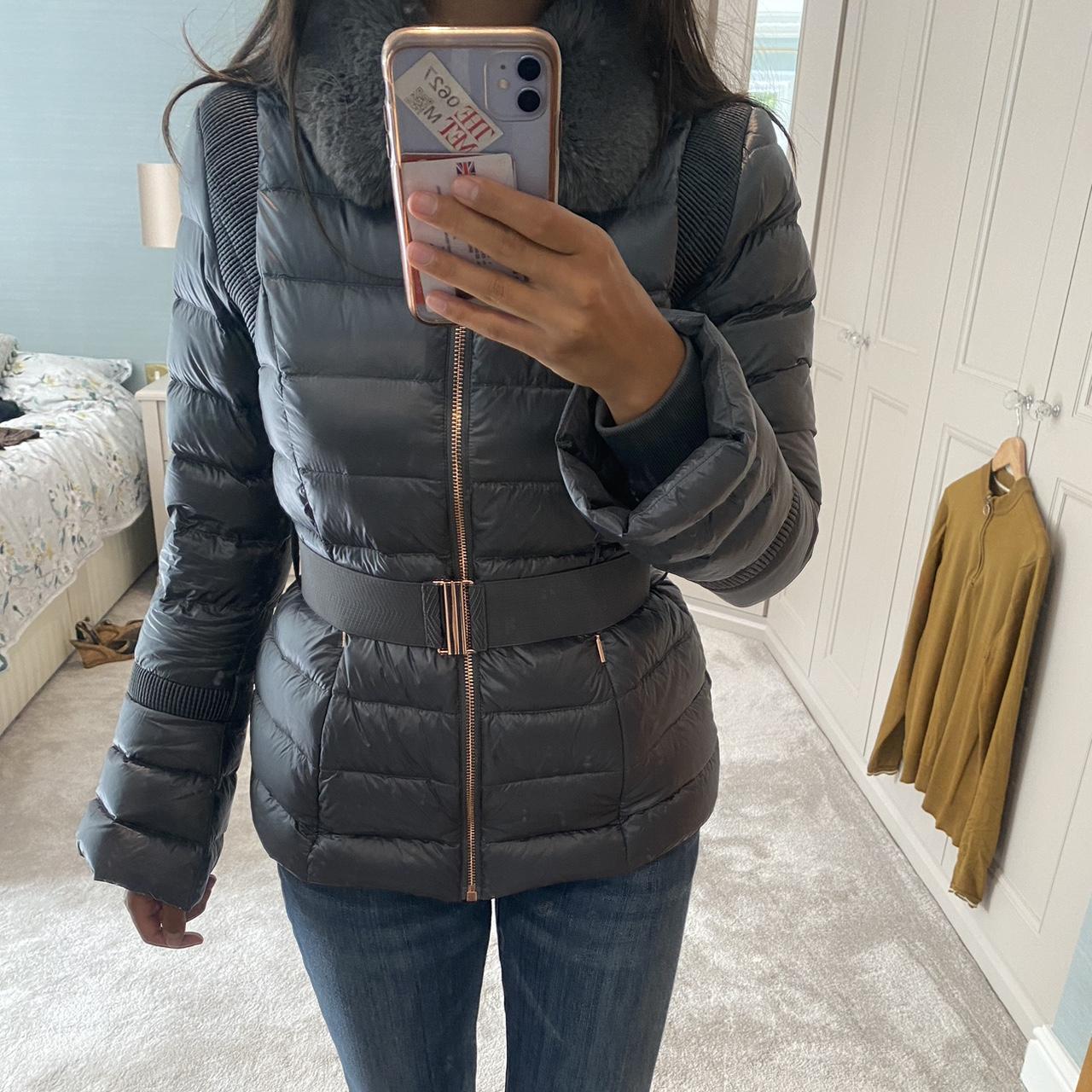 Cute Ted Baker Jacket Puffer with Fur Collar - super... - Depop