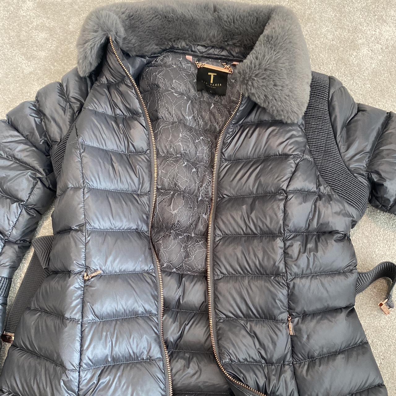 Cute Ted Baker Jacket Puffer with Fur Collar - super... - Depop
