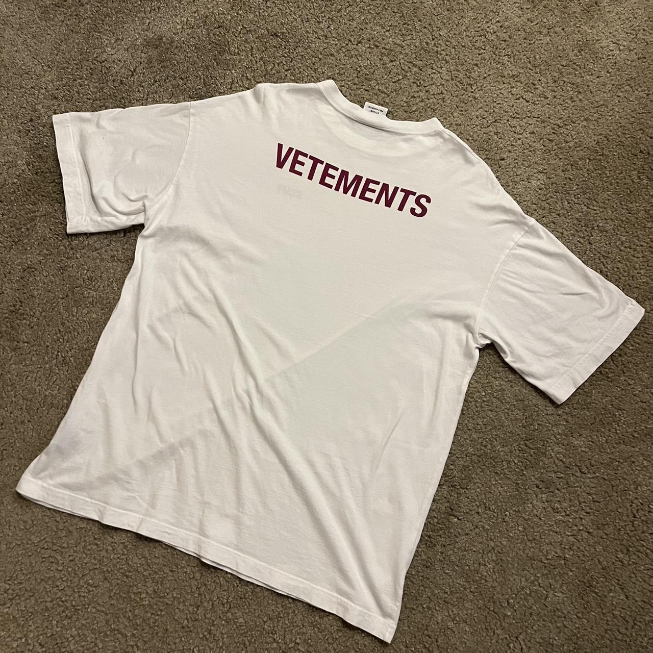 Authentic Vetements Staff T Shirt White S Balenciaga... - Depop